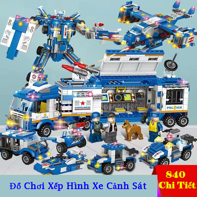 840 Details - swat police car puzzle assembly toy set - Assembling ...