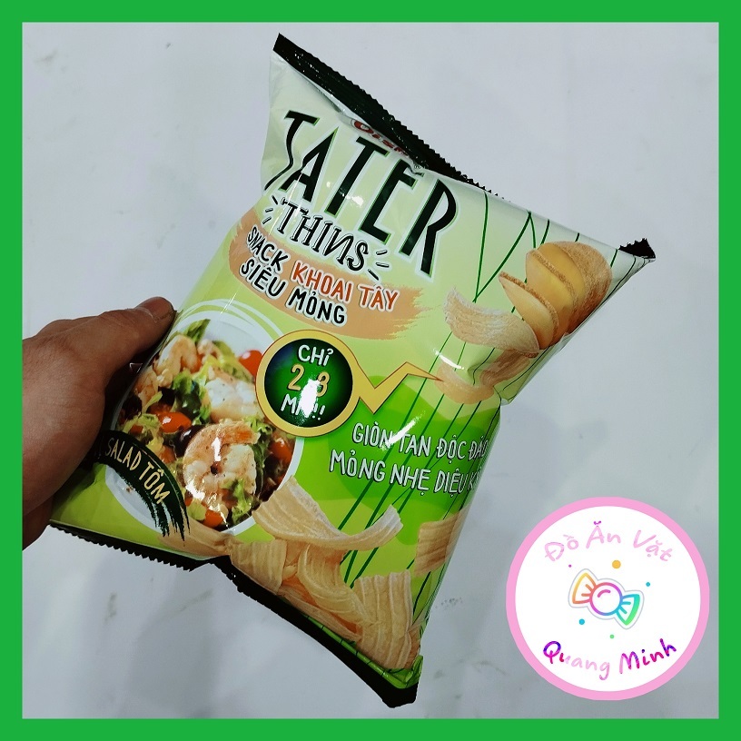 Oishi Snack Super Thin Potato TATER Thin TATER thins Shrimp Flavor 32 g ...