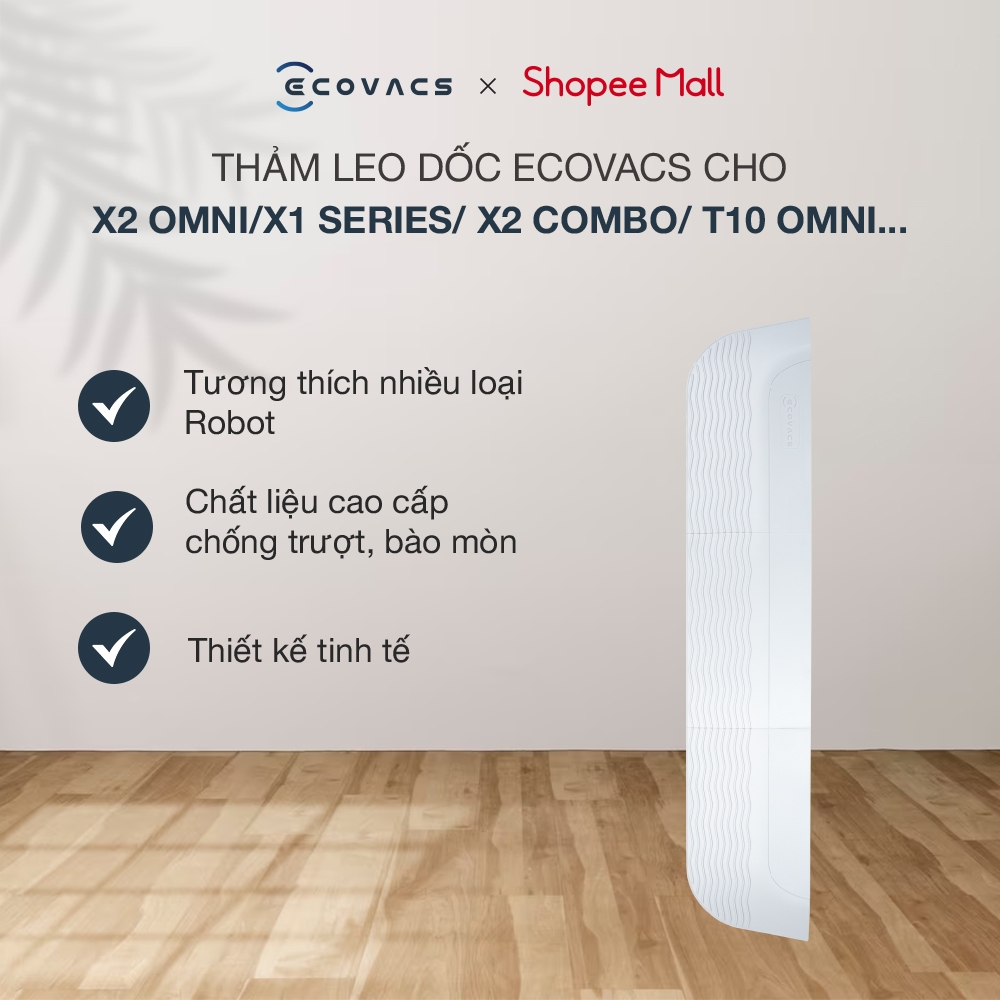 Slope climbing device for Ecovacs NEO+/N10/N10 PLUS/T10 OMNI/T10 TURBO/X1 OMNI/X1 TURBO/ T20 ...