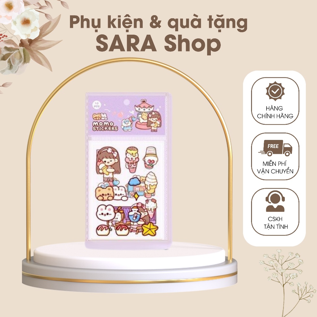 Set Of 10 MOMO Stickers (PVC) Many Cute Models To Choose From | Shopee ...