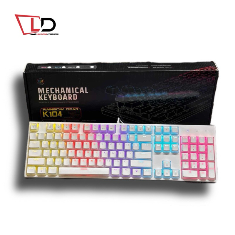Rainbow GEAR K104 mechanical keyboard | Shopee Philippines