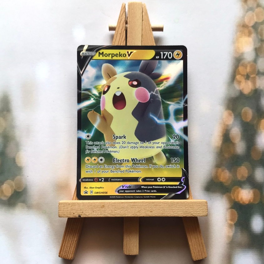 Pokemon Morpeko V SWSH056 - Genuine English Promo odd card | Shopee ...