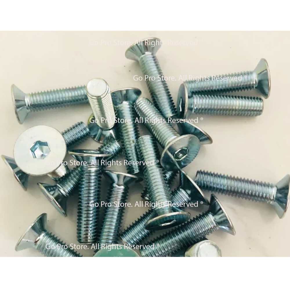 01 M4 Hexagonal Bolts (4 Cups) Countersunk Head MS Galvanized ...