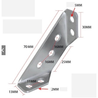 10 pcs 90 degree stainless steel right angle brackets, multi-purpose ...