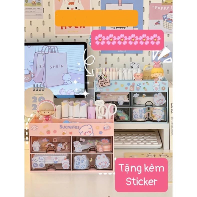 Pen shelf, school supplies, stationery storage box, cute student desk ...