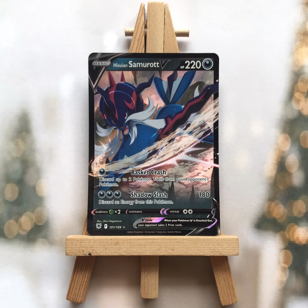 Pokemon Hisuian Samurott V 101/189 - Genuine English Astral Radiance ...