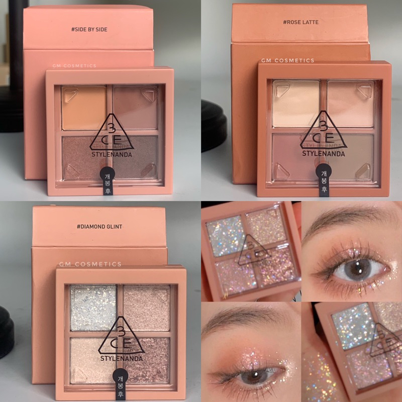 3ce Mini Multi Eye Color Palette 4-pan Eyeshadow Palette 3.2g | Shopee ...