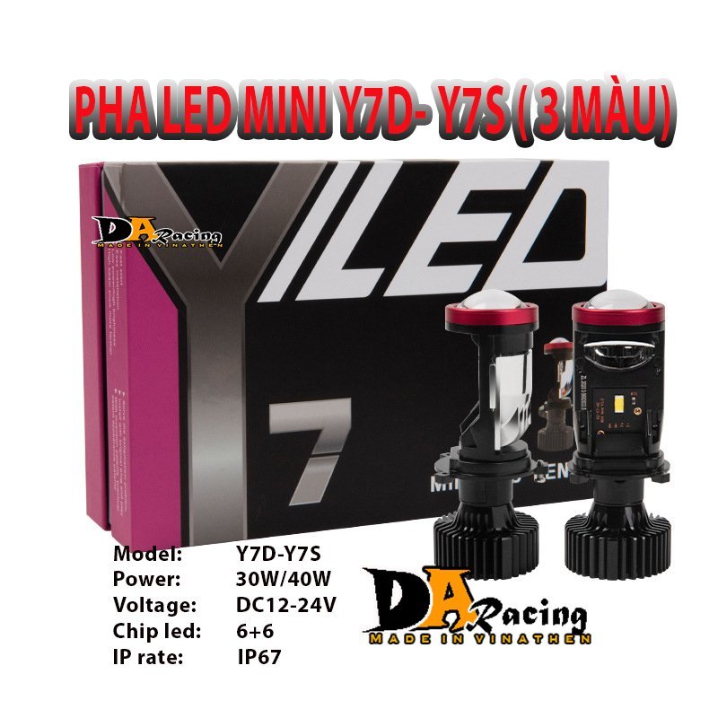 High-end LED headlights Y7D, Y7S 3 MAU -H4 for cars and motorbikes ...