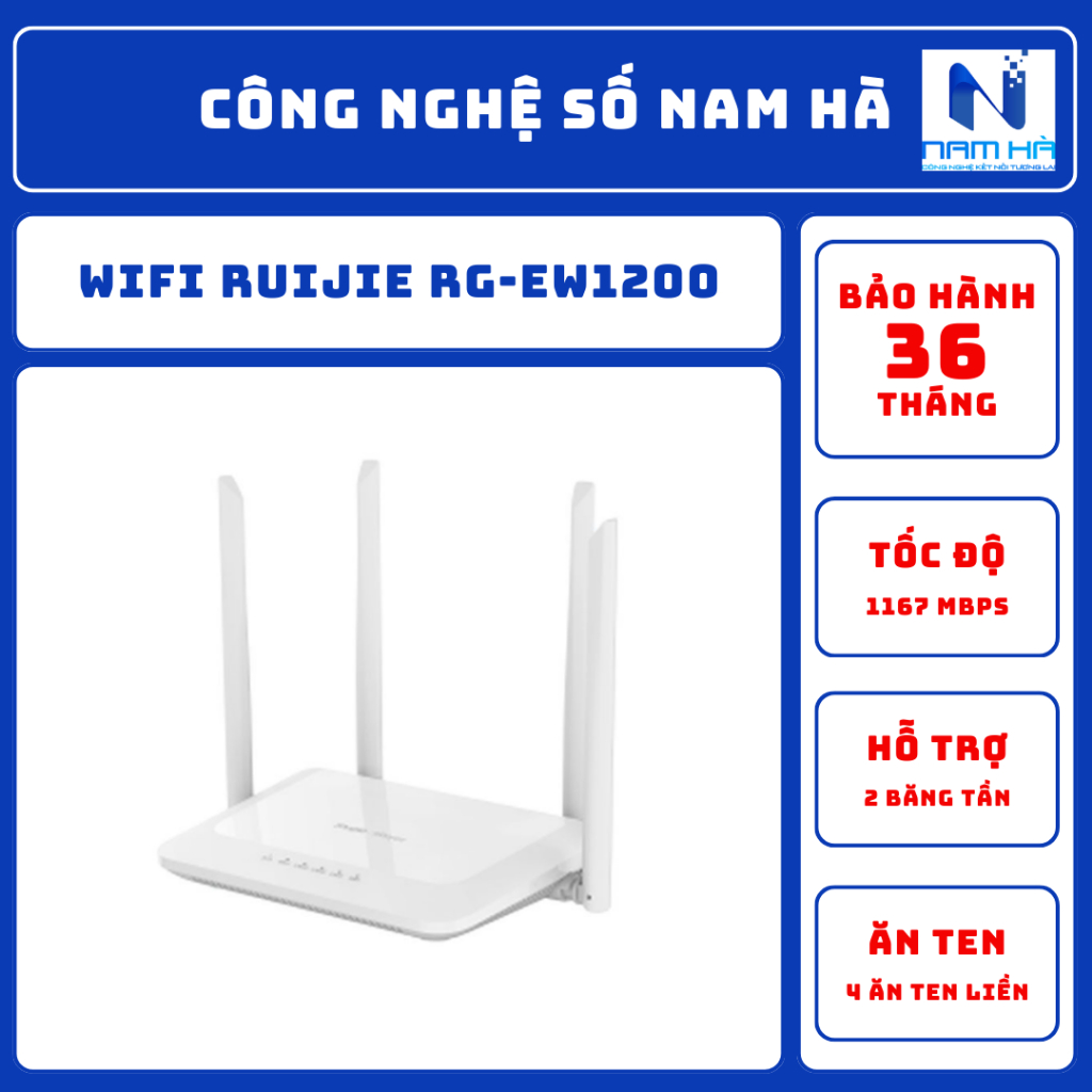 Ruijie RG-EW1200 WiFi Router (Dual-band AC1200 MU-MIMO supports Mesh ...