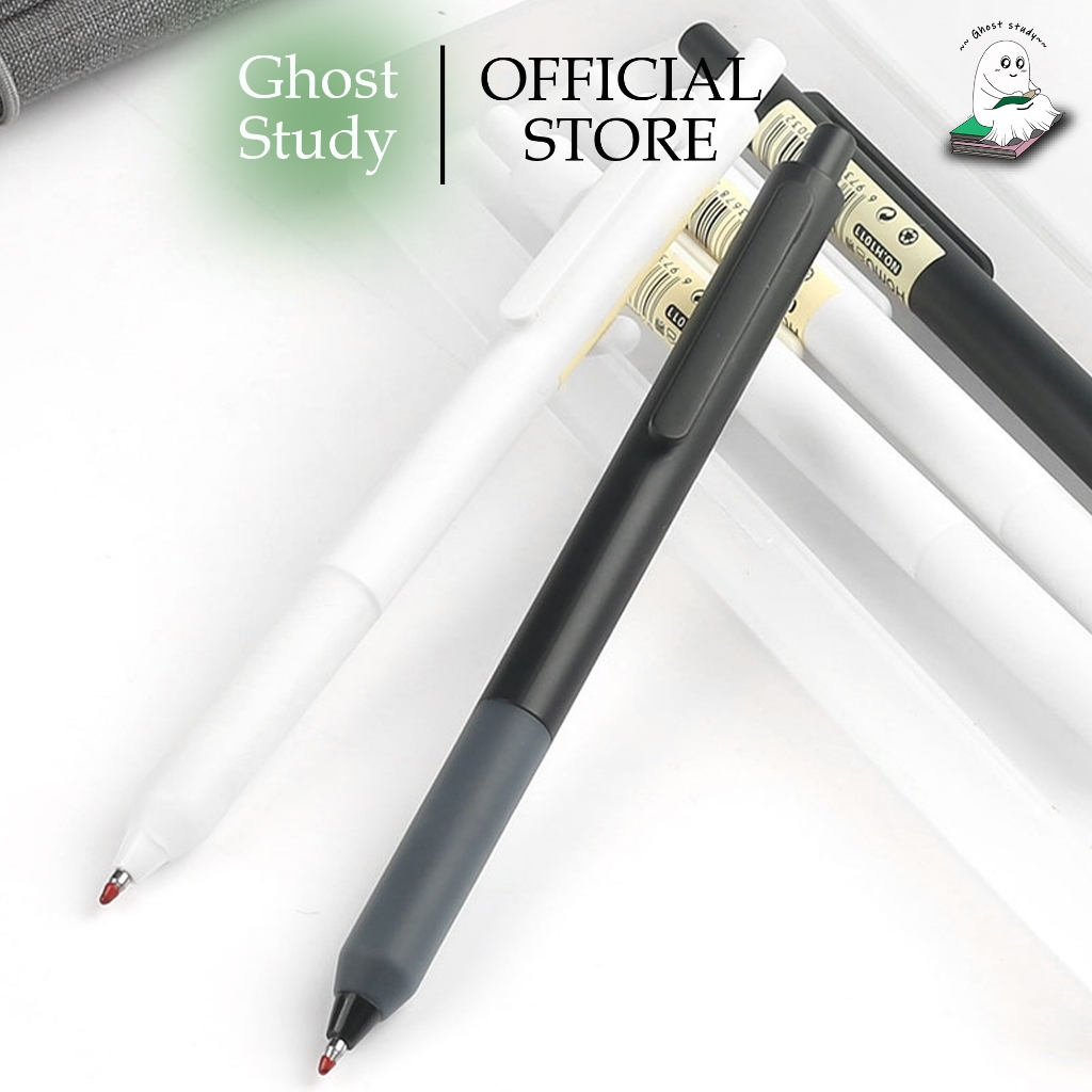 Ghost Study super smooth black nib Homu gut gel pen for students ...