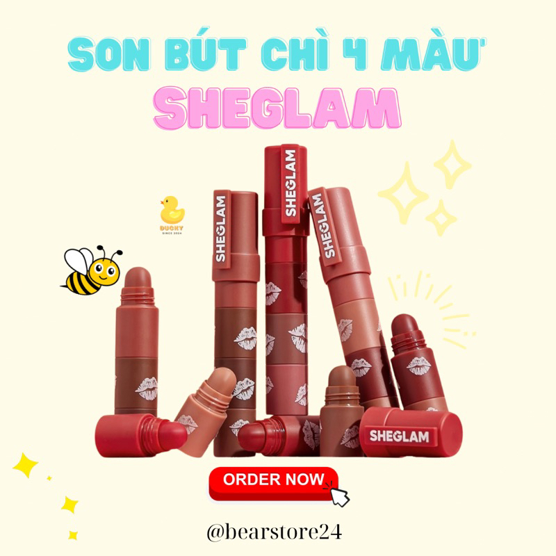 Sheglam 4 Colors 4 in 1 Lip Stacks | Shopee Philippines