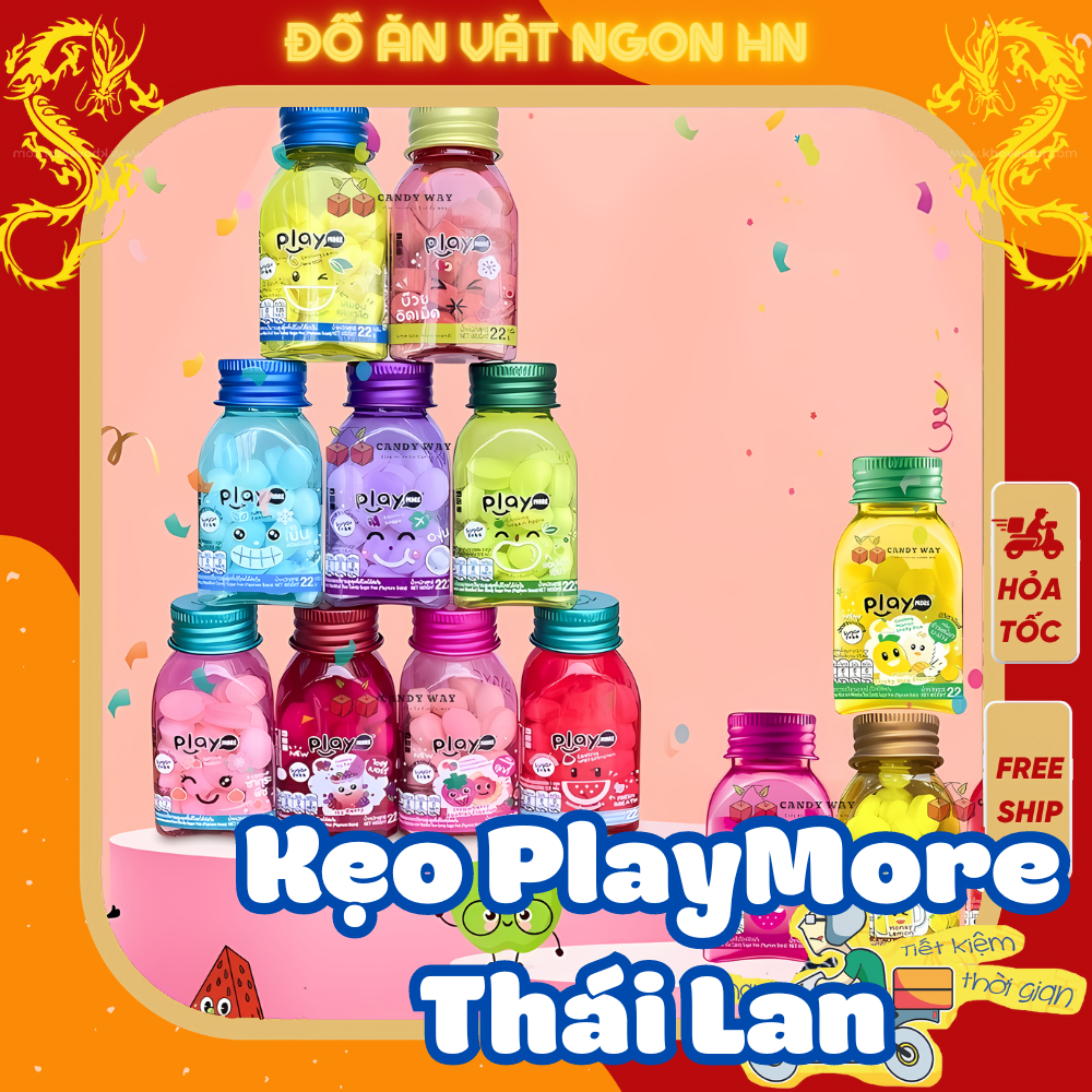 Thailand play more Candy Without Sugar, Many Flavors Of 22g Vial ...