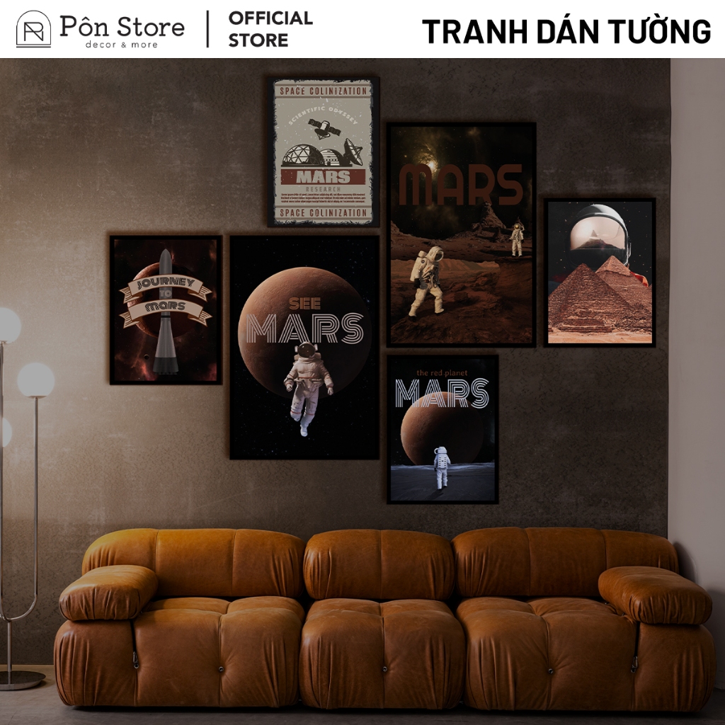 Set of 6 Space Travel Wall Prints Made of 5mm Formex Plastic with ...