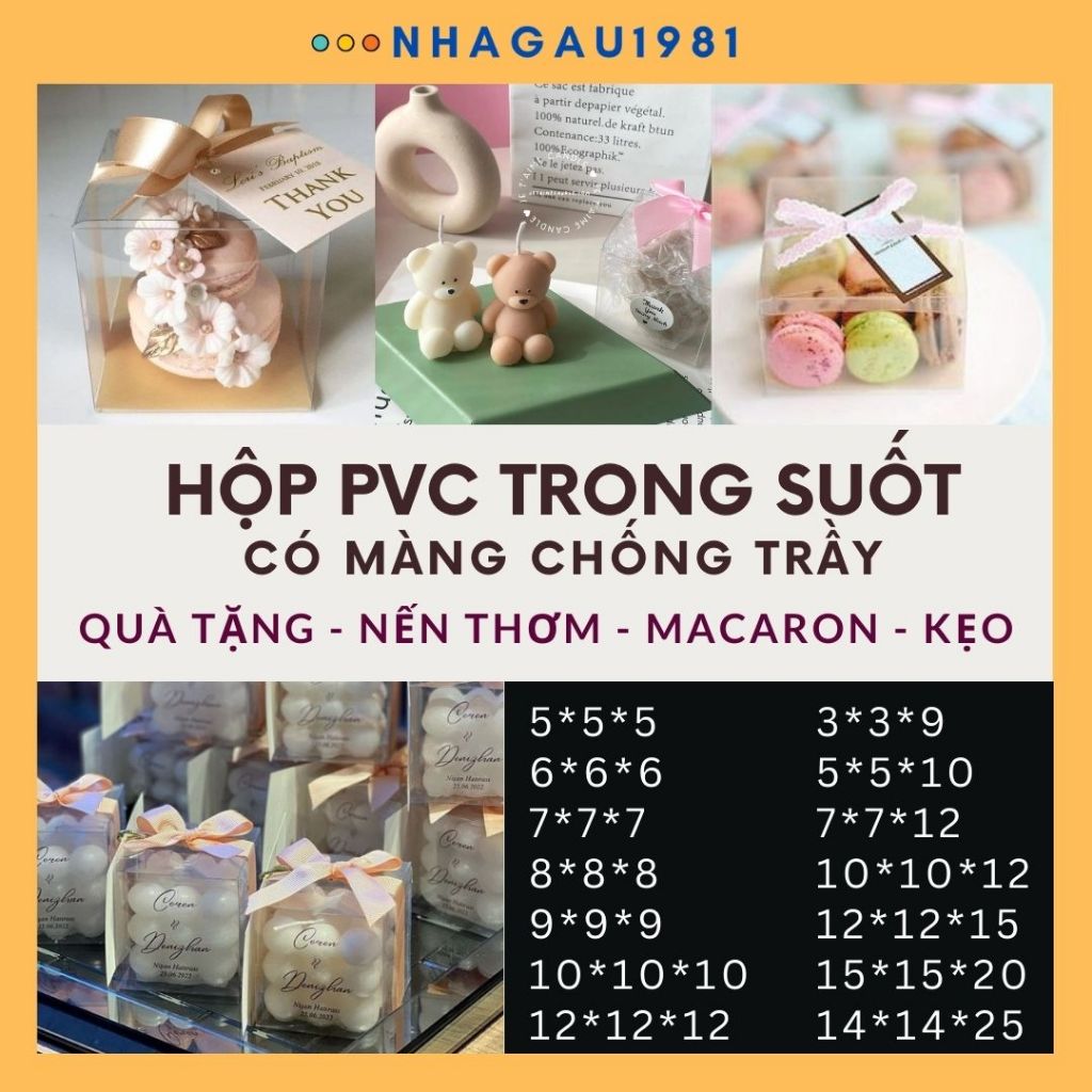 Transparent Mica Box with Anti-Scratch Film Flexible PET Box for Cakes ...