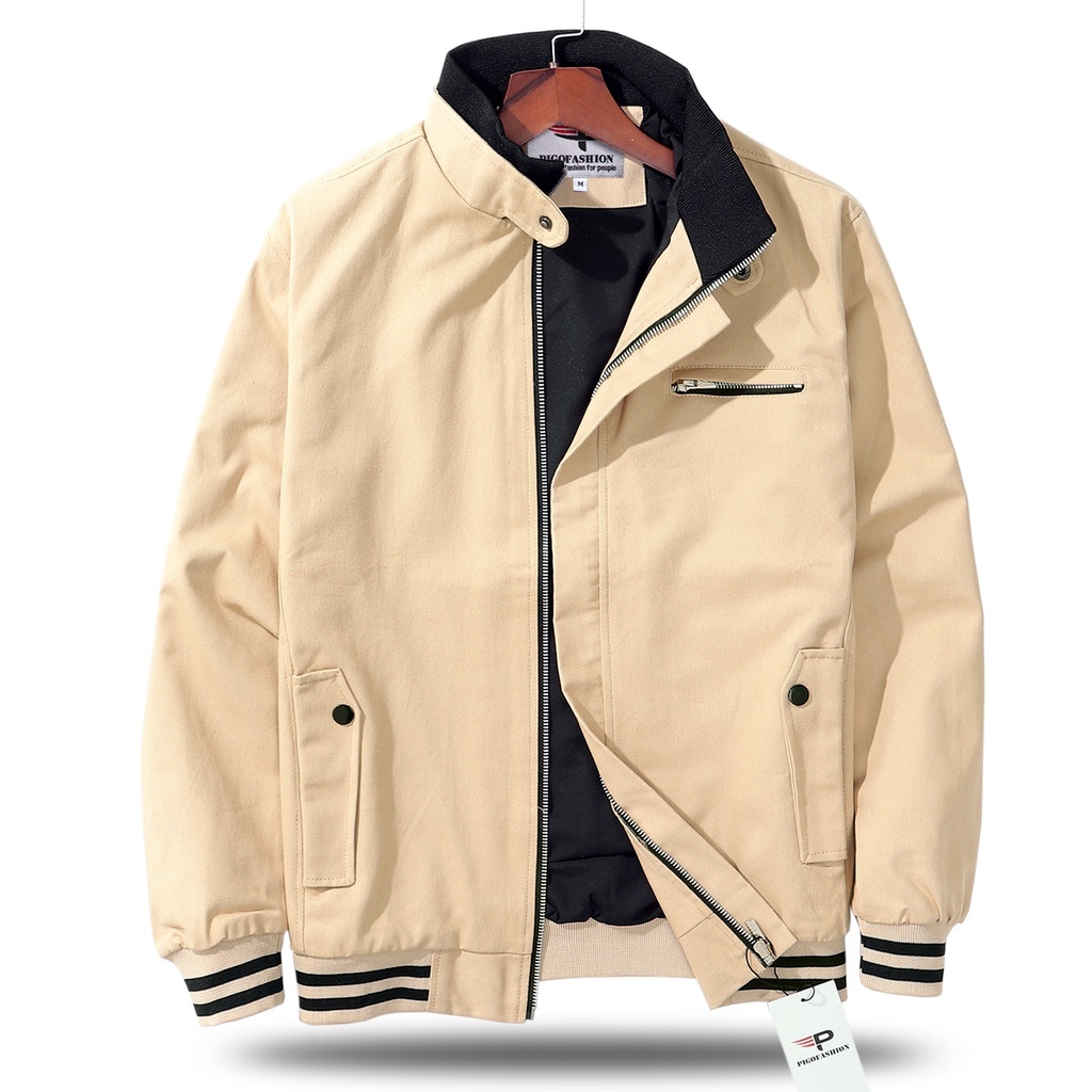 Jacket Bonado AK68 men's khaki with cool cotton lining ((Be, Yellow ...