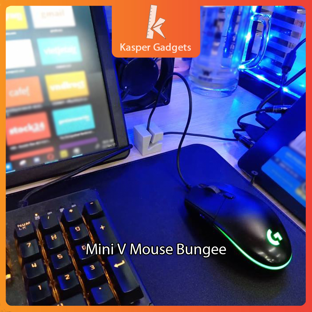 Mini V Mouse Bungee / Super compact computer Mouse cord holder | Shopee ...