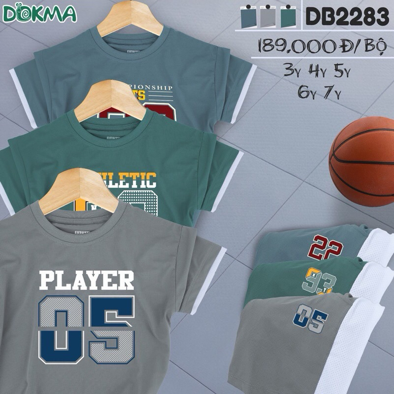 Dokma - Set of short sleeve cool soft fabric sports for boys (3-7y ...