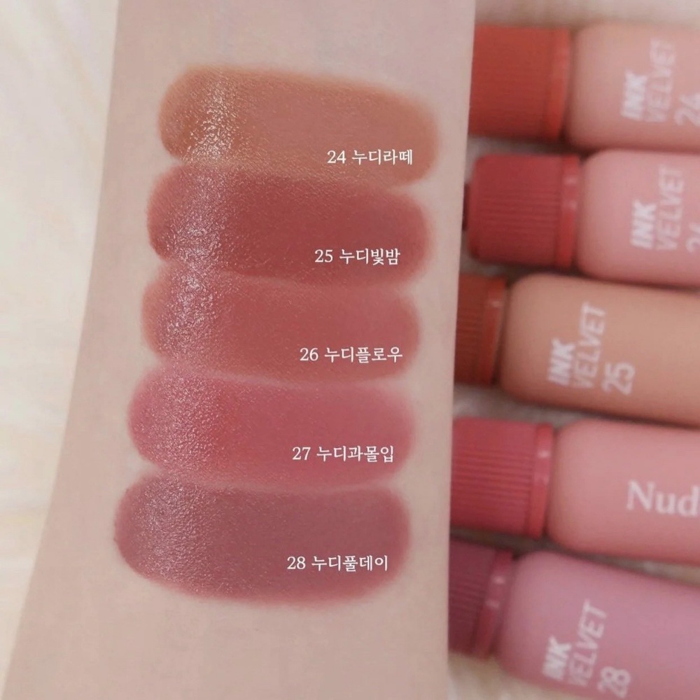 Peripera Ink Velvet 26 Well Made Nude Matte Lipstick 4g - Milk Tea Pink ...