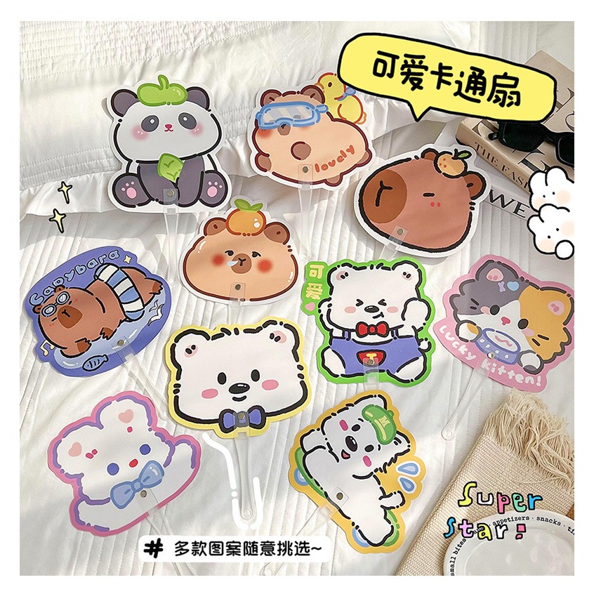 Cute Capybara Handheld Fan, Cute, Capybara, Bella Wang's Store ...