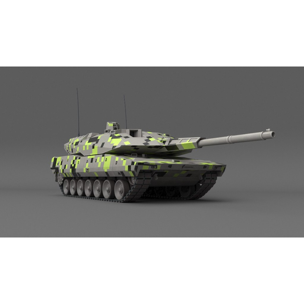 German Super Tank Model KF51 Panther, German Tank KF 51 Panther 'Black ...