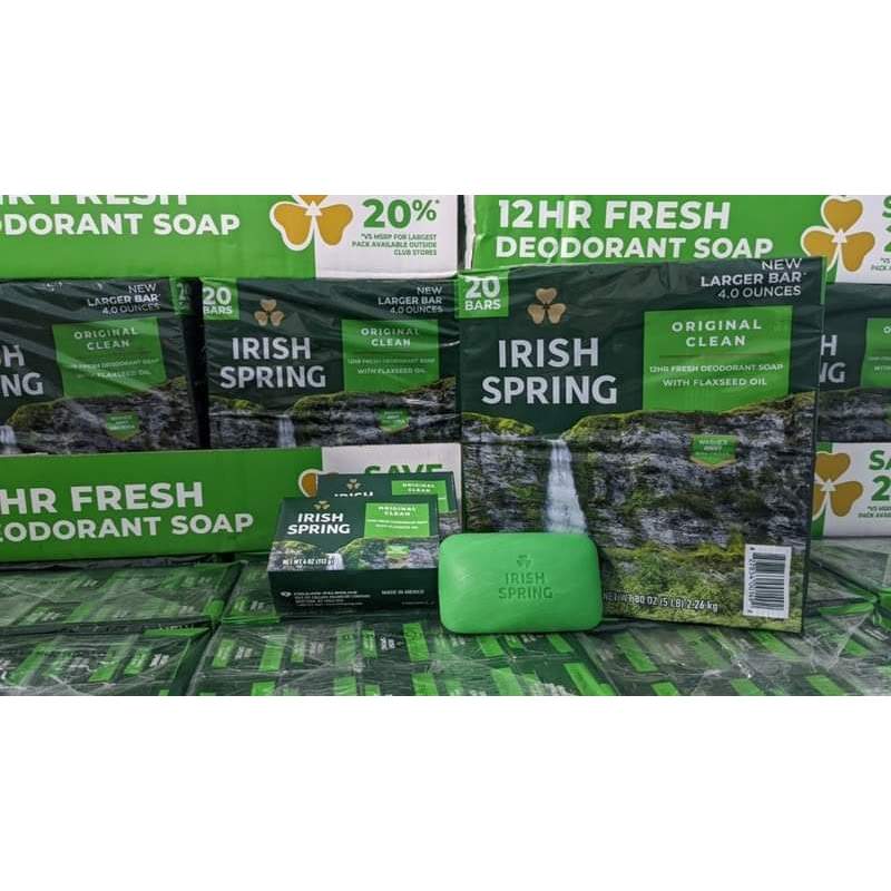 American product set of 3 Irish Spring Original Clean Bar Soap 113g | Shopee Philippines