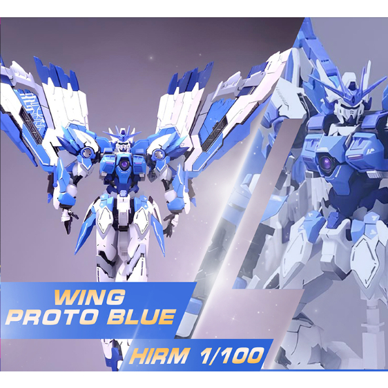 Hirm High Resolution MG Wing Proto Zero Blue Assembly Model ver. (with ...