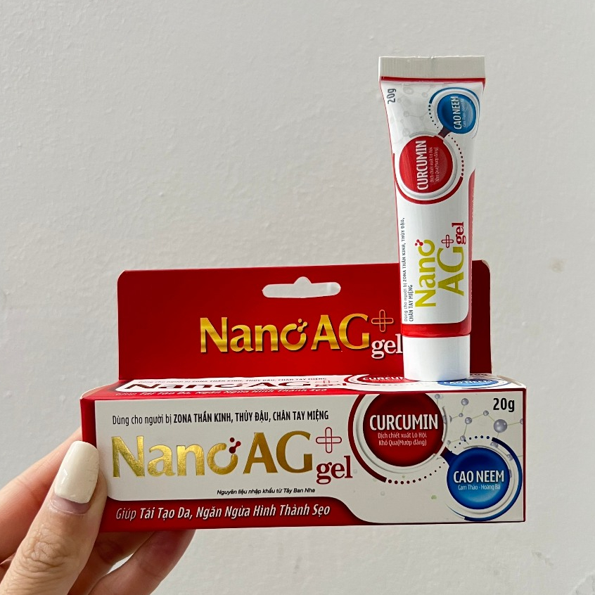Nano AG Gel tube 20g helps regenerate skin and prevent scar formation ...