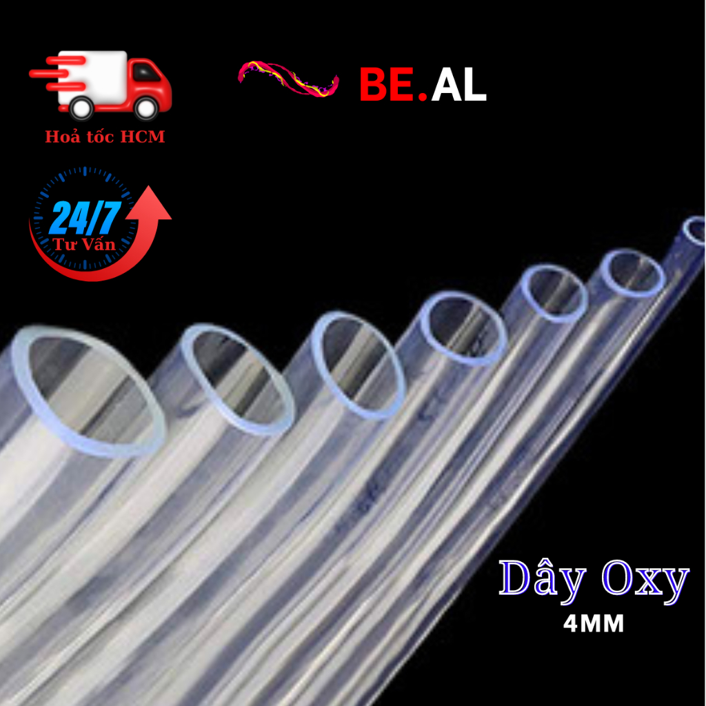 OXY 4mm clear plastic oxygen wire is suitable for most types of oxygen valves, oxygen connectors ...