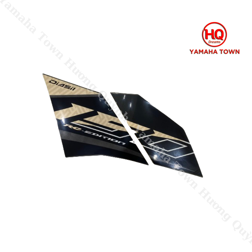 Left and right fairing stamp set for Exciter 150 matte black - Genuine ...