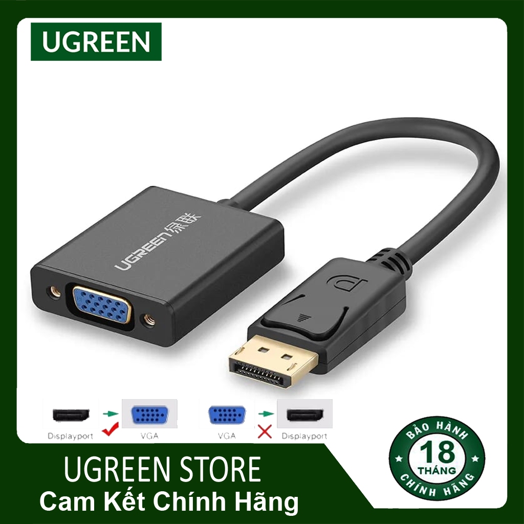 Ugreen DP109 Premium Displayport to VGA Cable | Shopee Philippines