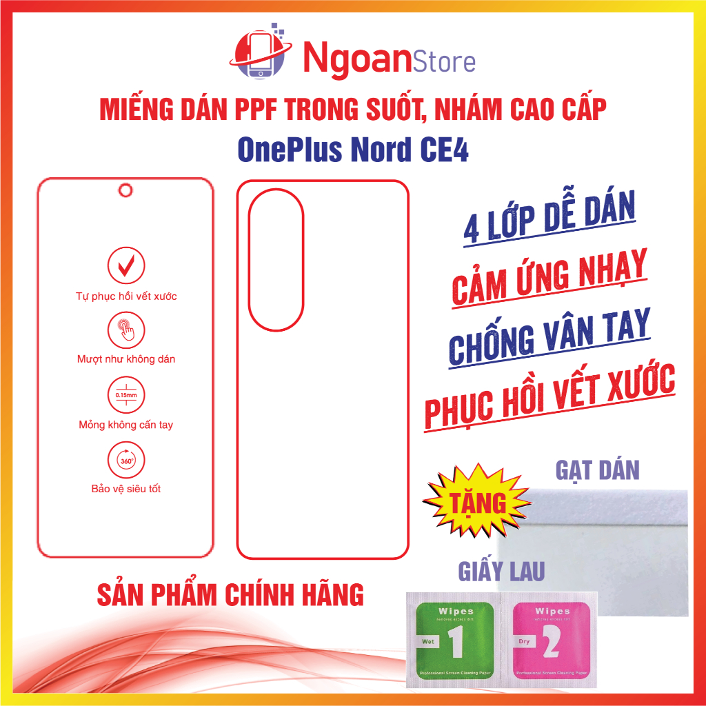 Oneplus Nord CE4 Anti-Fingerprint Stickers To Restore Scratches - Ngoan ...