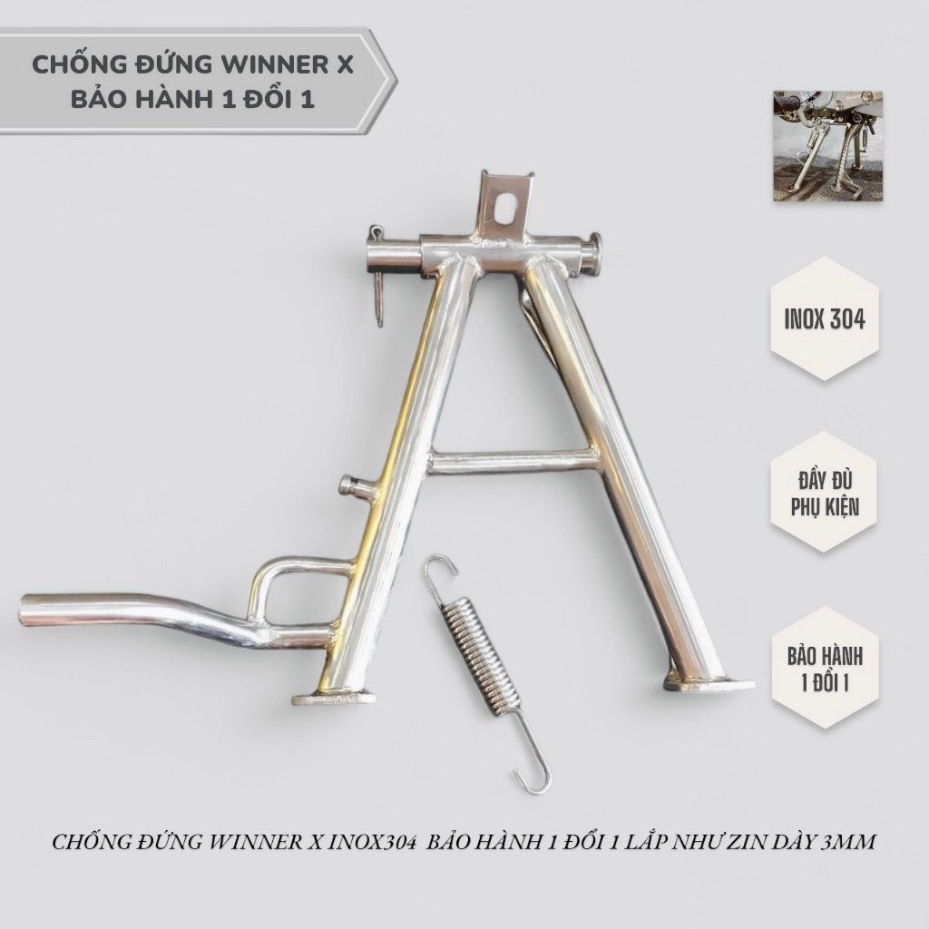 WINNER X stainless steel 304 stand installed like original Spare Parts ...
