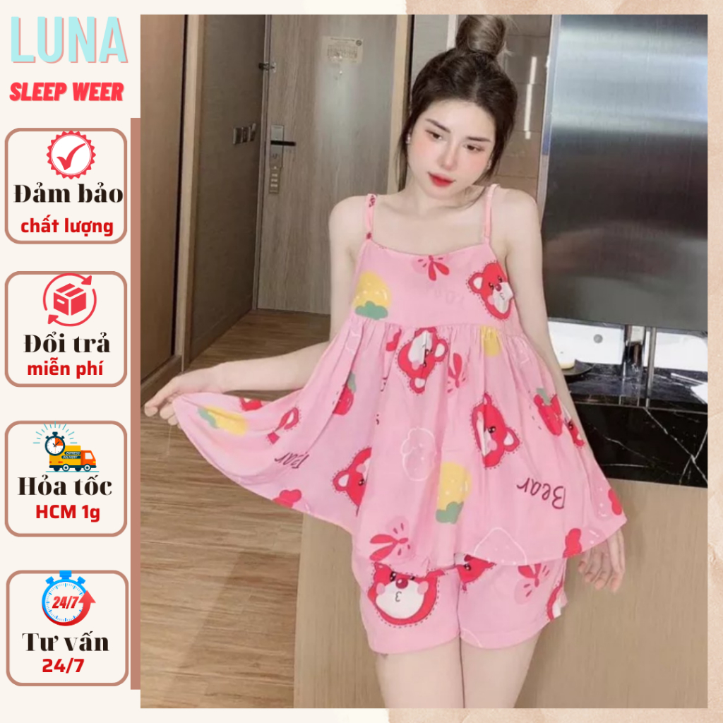 Cute Loso Strawberry Bear Cartoon Two-Wire Pajamas, Cute shin ...
