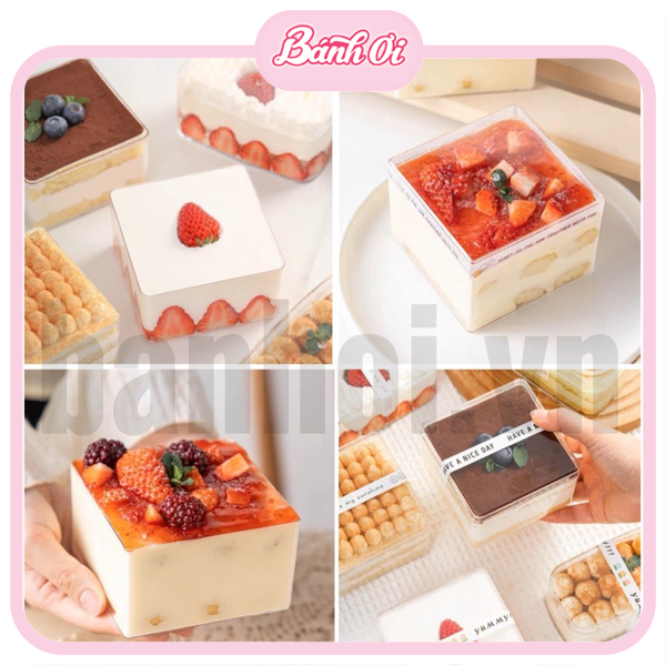 Transparent Hard Plastic Box, Plastic Cake Square Box, Confectionery ...