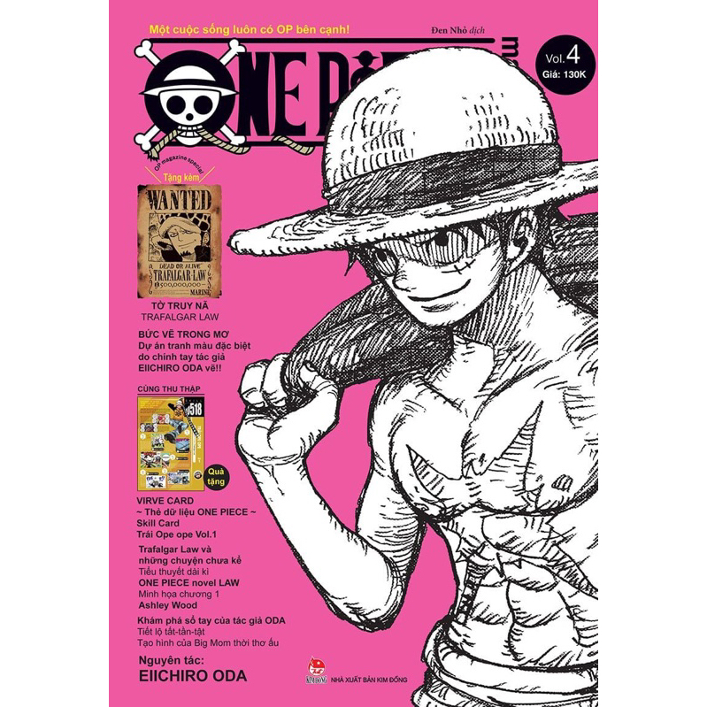 Magazine - One Piece Magazine - Volume 4 (With Law Wanted Sheet & Vivre ...