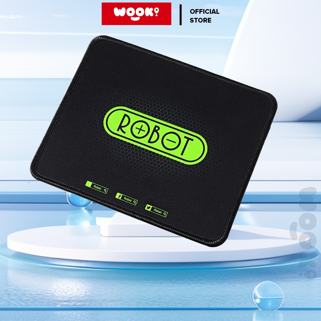 Robot RP01 Gaming Style Mouse Pad Black Size 220x180x2mm | Shopee ...