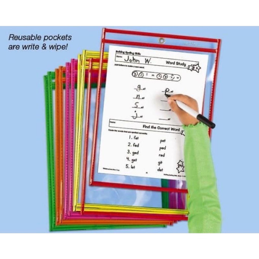 Dry ERASE POCKET (Erasable bag, A4 paper bag) | Shopee Philippines