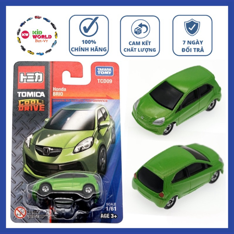 Car Model Tomica Card Cool Drive Honda Brio TCD09. Made in China. Ratio ...