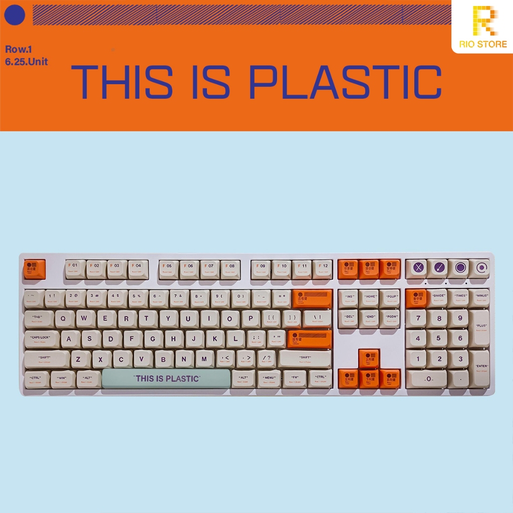 Keycap This Is Plastic White Orange (PBT dye-sub, XDA Profile) | Shopee Philippines