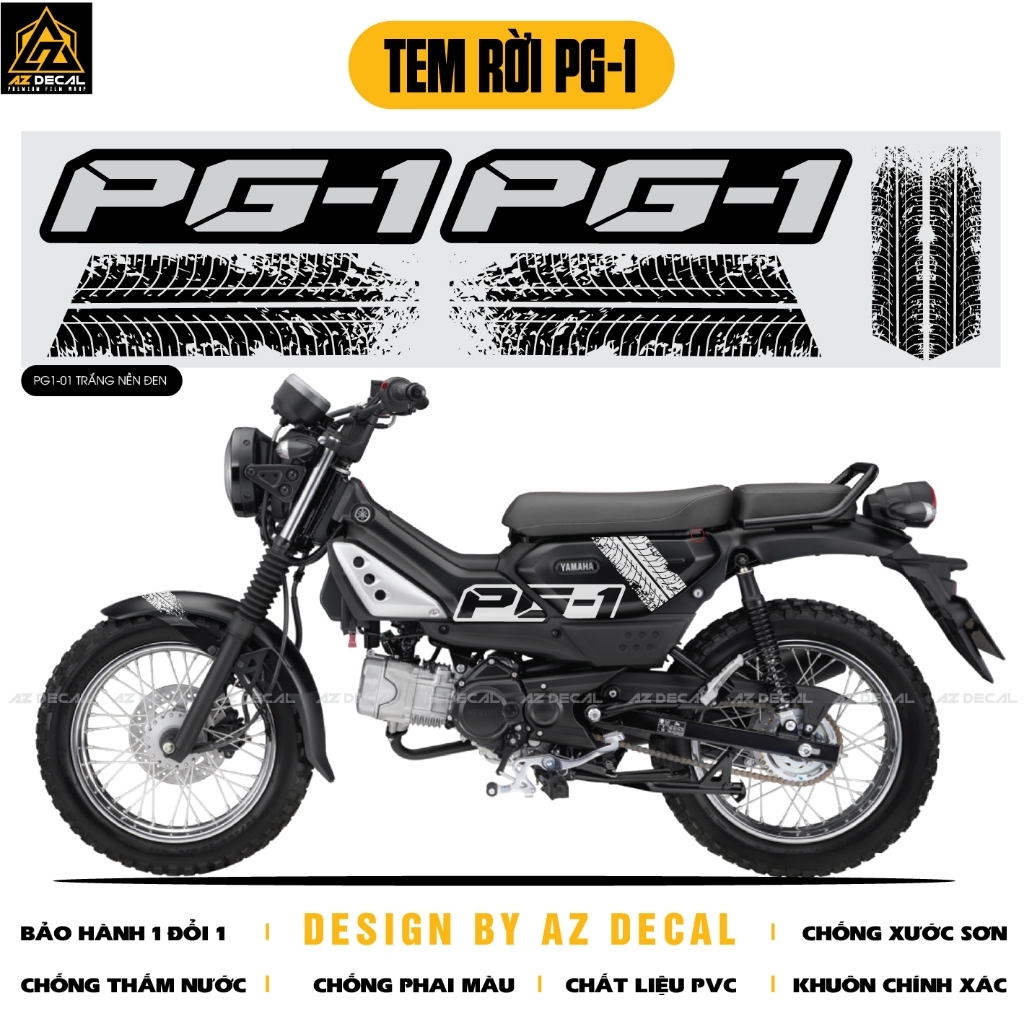 Excellent Yamaha PG-1 Vehicle Stamp | PG1-01 | Team Decal Waterproof ...