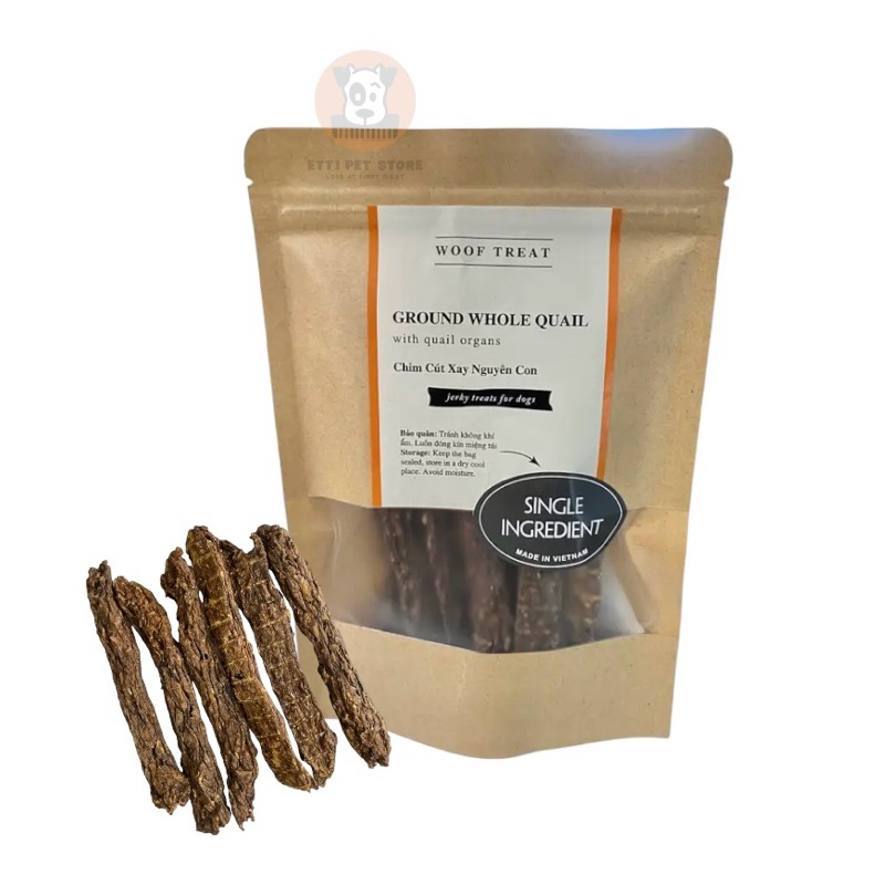 Woof treat Whole Ground Quail for dogs (100g) | Shopee Philippines
