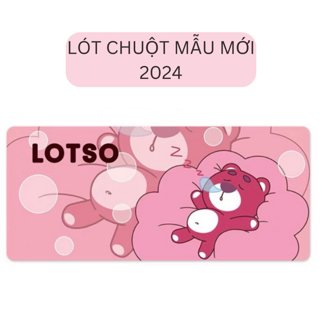 (New model) LOTSO, LABUBU, CAPYBARA STRAWBERRY BEAR MOUSE PAD, THICK ...