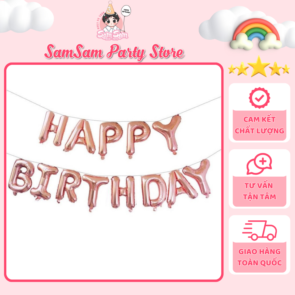 Hpbd Letter Balloons - Happy Birthday Letter Float Birthday Decoration ...