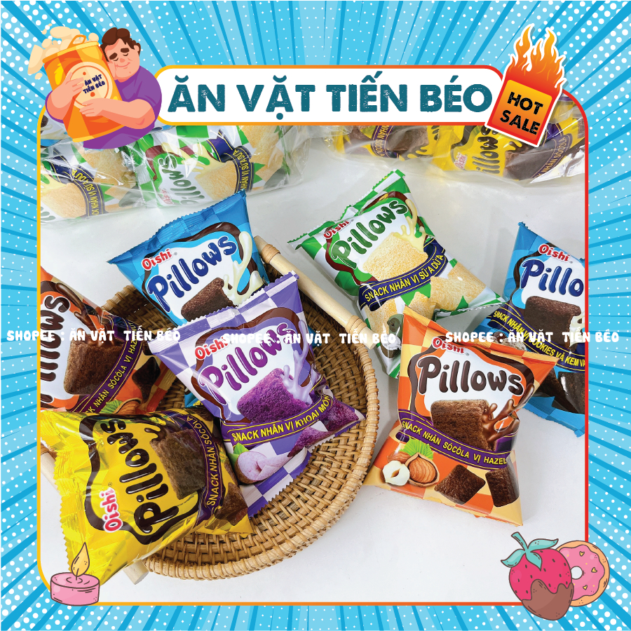 [COMBO 5 PACK] Oishi Snack Pillows with Coconut Milk - Chocolate ...