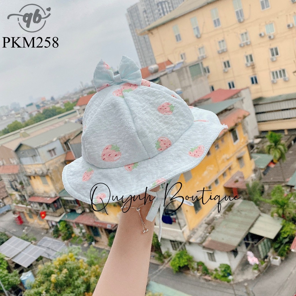 Quynh Boutique Baby Girl Hat Baby Girl Hat Designed with Bow Brim and ...