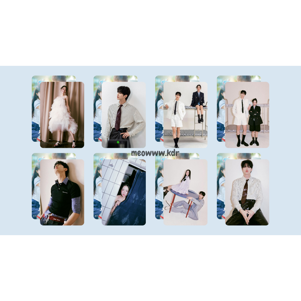 Set of cards with rounded corners/pola from the movie Lovely Runner ...