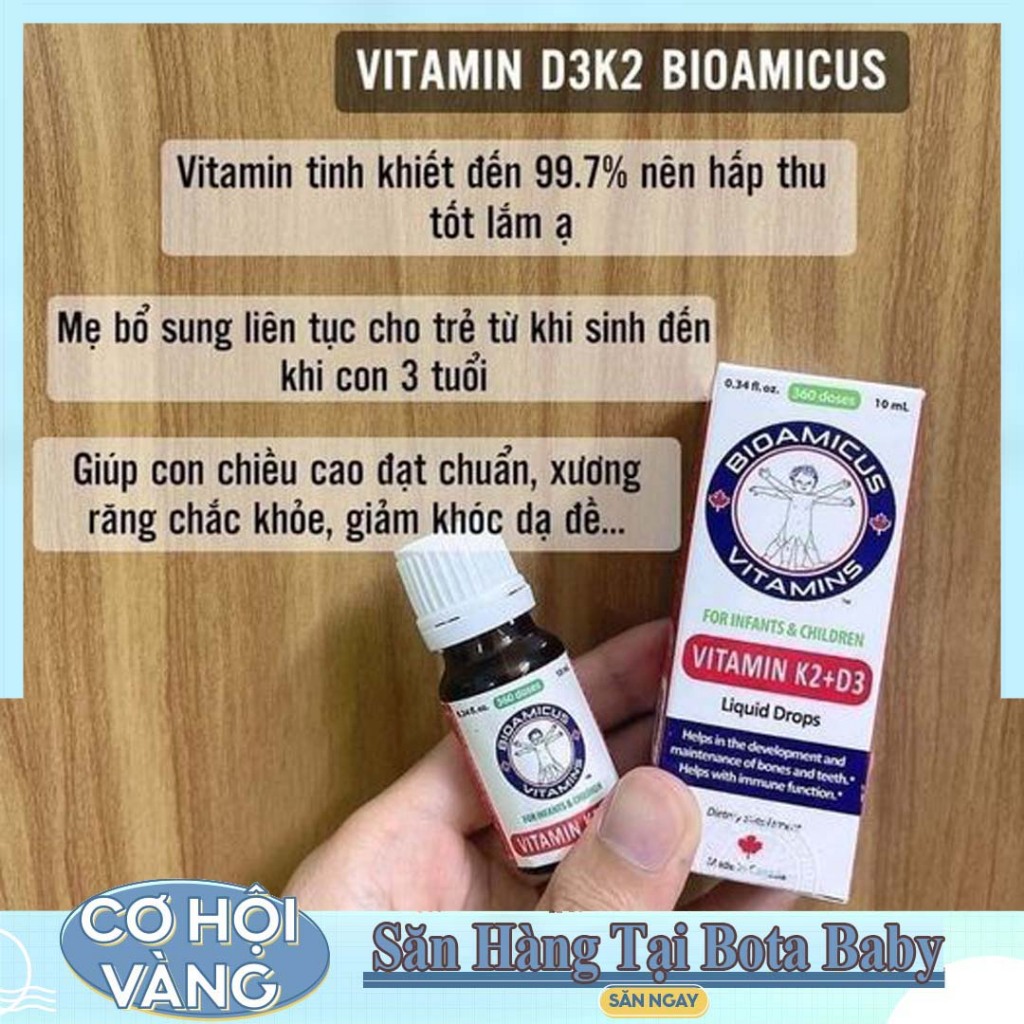 Bioamicus Vitamin D3K2 Helps Your Baby Maximize Calcium Absorption ...