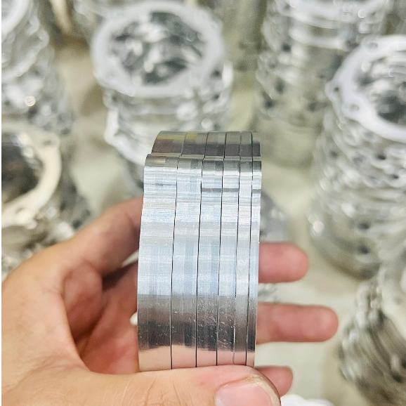 Front plate cutting board with 4 holes of all sizes, used to soup the ...