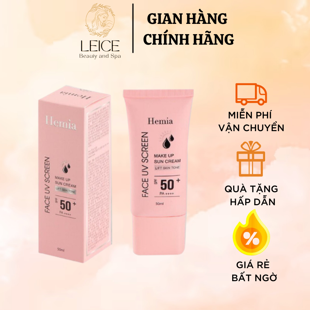 Korean Hemia Sunscreen 50ml lifts white alkaline oily skin for all skin ...