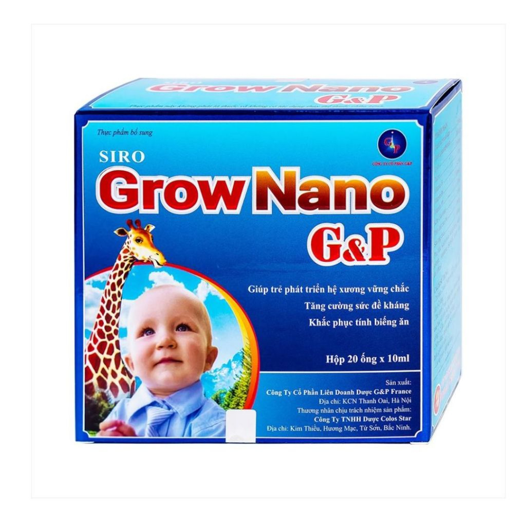 Grow Nano G&P syrup helps children develop their bones and increase ...